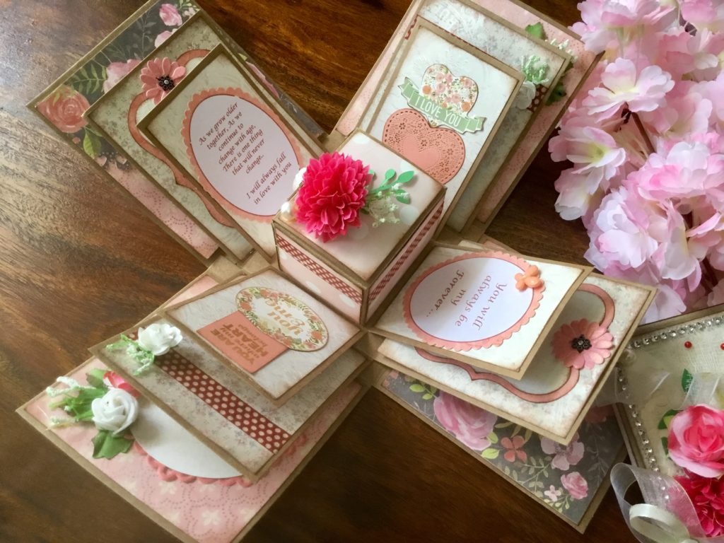 Anniversary explosion box - Scrapbookist